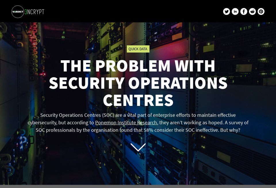 The Problem With Security Operations Centres Verdict Encrypt Issue