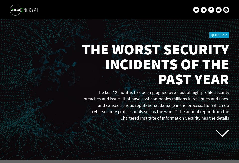 The Worst Security Incidents of the Past Year - Verdict Encrypt | Issue ...