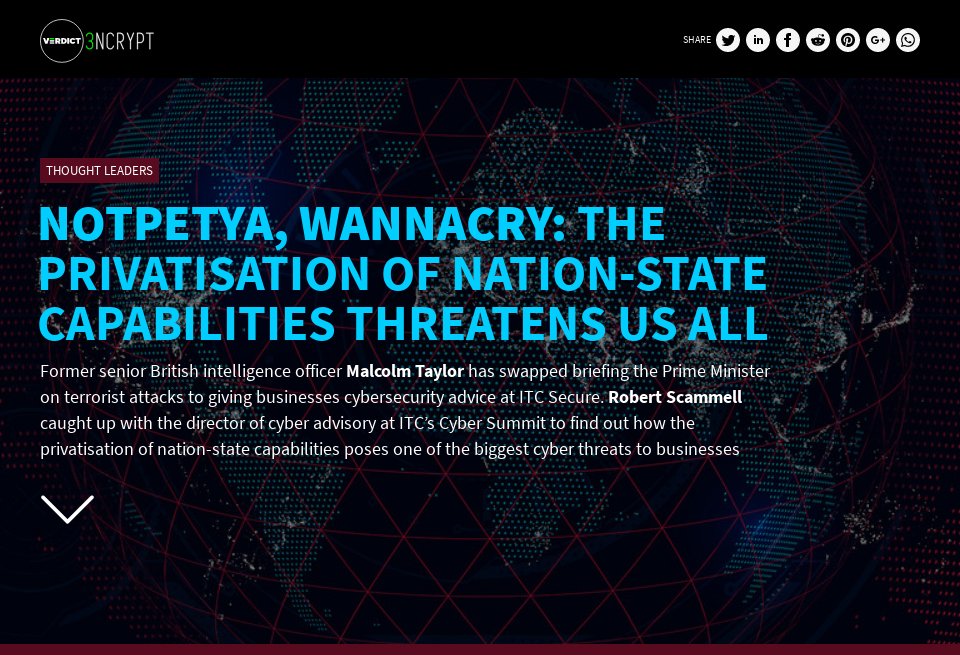 NotPetya, WannaCry: The Privatisation of Nation-State Capabilities ...