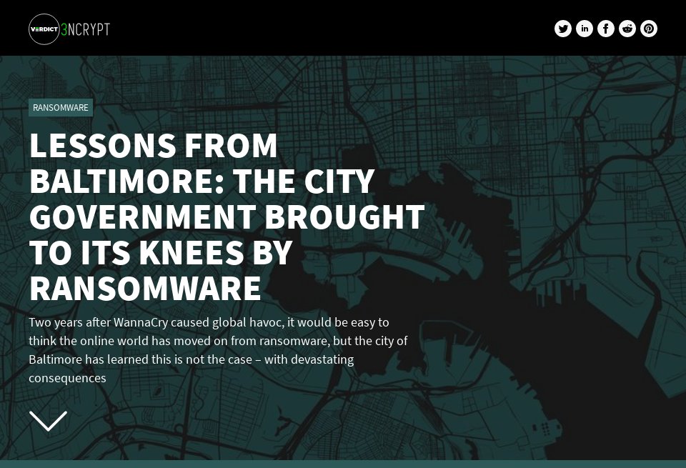 Lessons from Baltimore: The City Government Brought to its Knees by ...