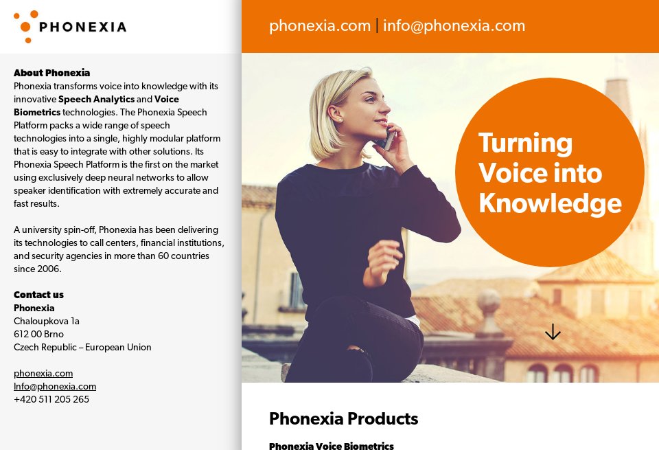 Phonexia - Verdict Encrypt | Issue 11 | Winter 2019